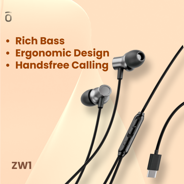ZON ZW1 Premium in-ear wired headphones with Rich Bass | Hi-fidelity s ...